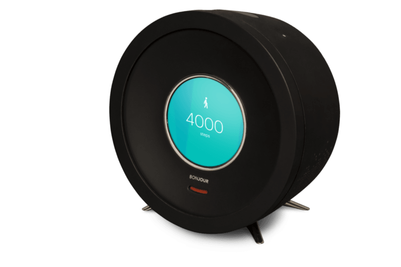 Bonjour is a smart alarm clock powered by artificial intelligence