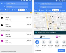 Google Maps now displays Uber drivers in real-time