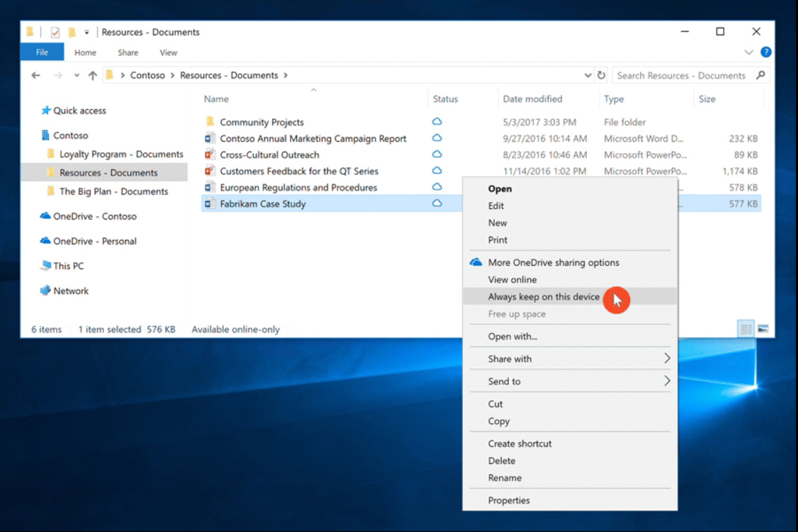 Microsoft OneDrive will beam your files to Windows 10 on demand ...