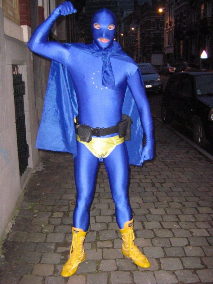 Meet the EU’s adorably awkward real-life superhero: Captain Europe