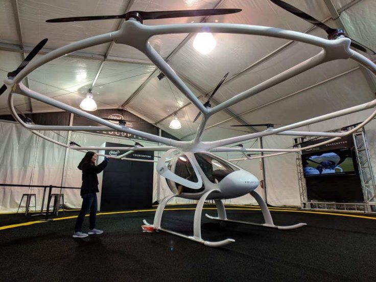 Volocopter's electric autonomous manned multicopter is ridiculously cool