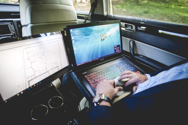 Add two more screens to any laptop with this crazy contraption