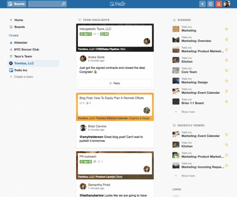 Trello adds a handy news feed and vastly improved notifications