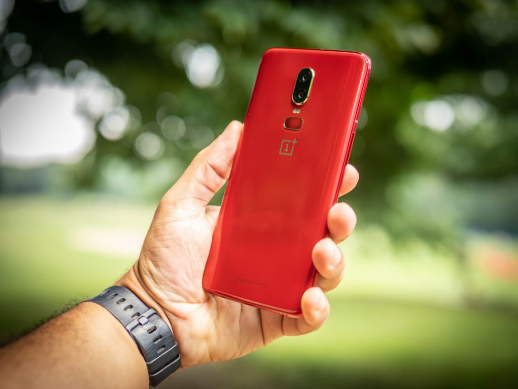 The OnePlus 6 Red is, unsurprisingly, very red