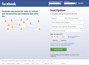 A look at Facebook.com’s homepage over the last 15 years
