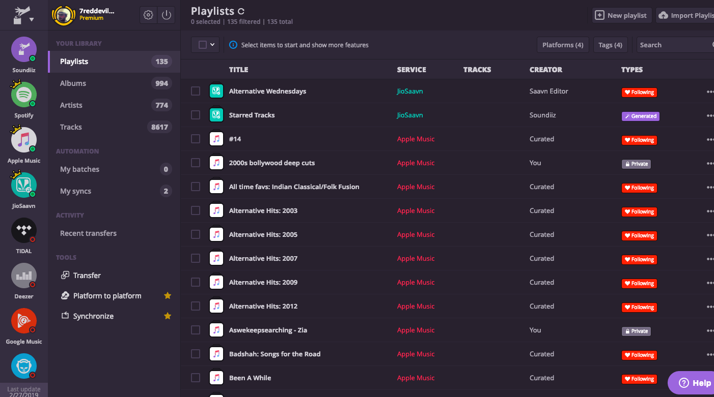 How to ditch Spotify and move your playlists to another streaming service