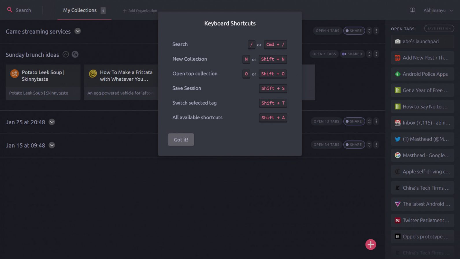 Toby, a browser extension for wrangling tabs – Conne3ion