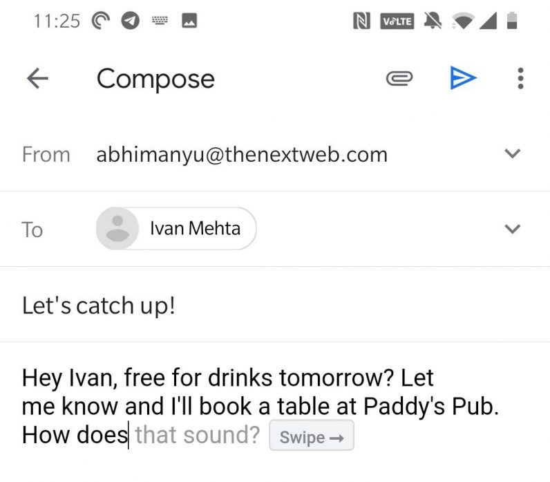 Gmail's Smart Compose feature opens up to more Android phones