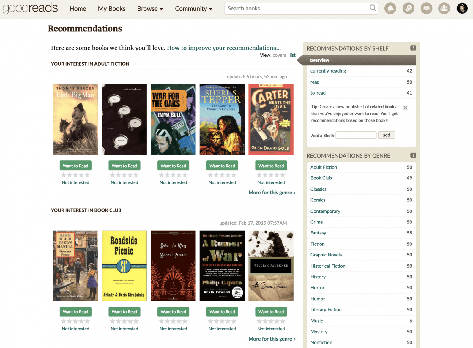 Novel ways to find what book to read next, curated by a huge word nerd