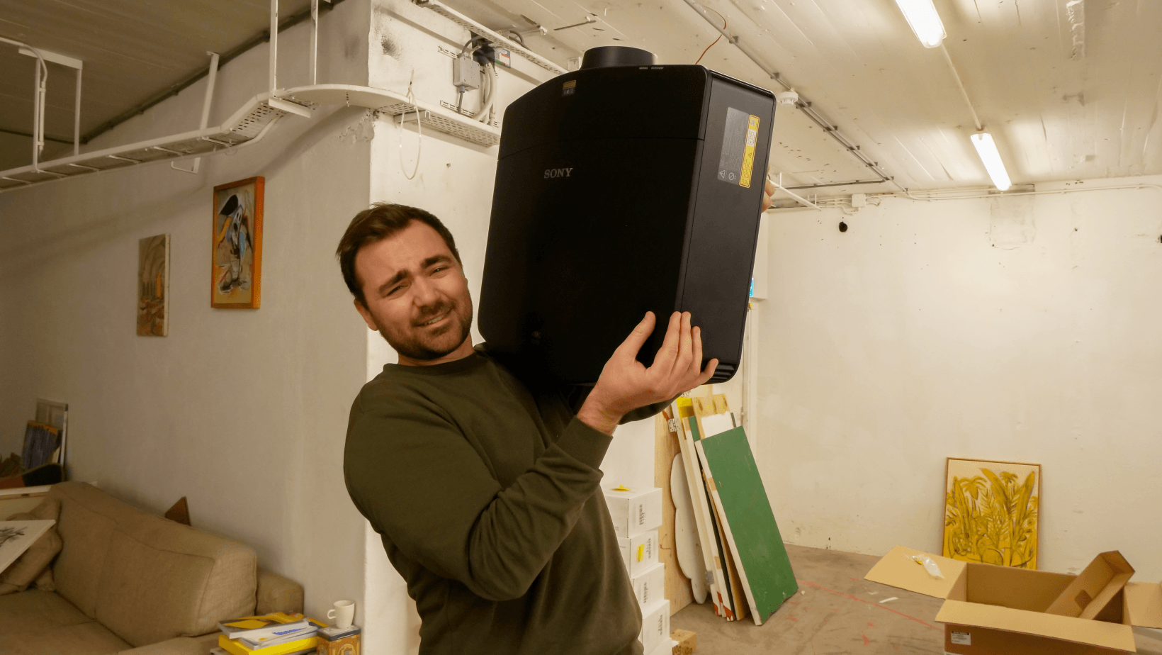 We reviewed this $35K Sony projector with old internet videos