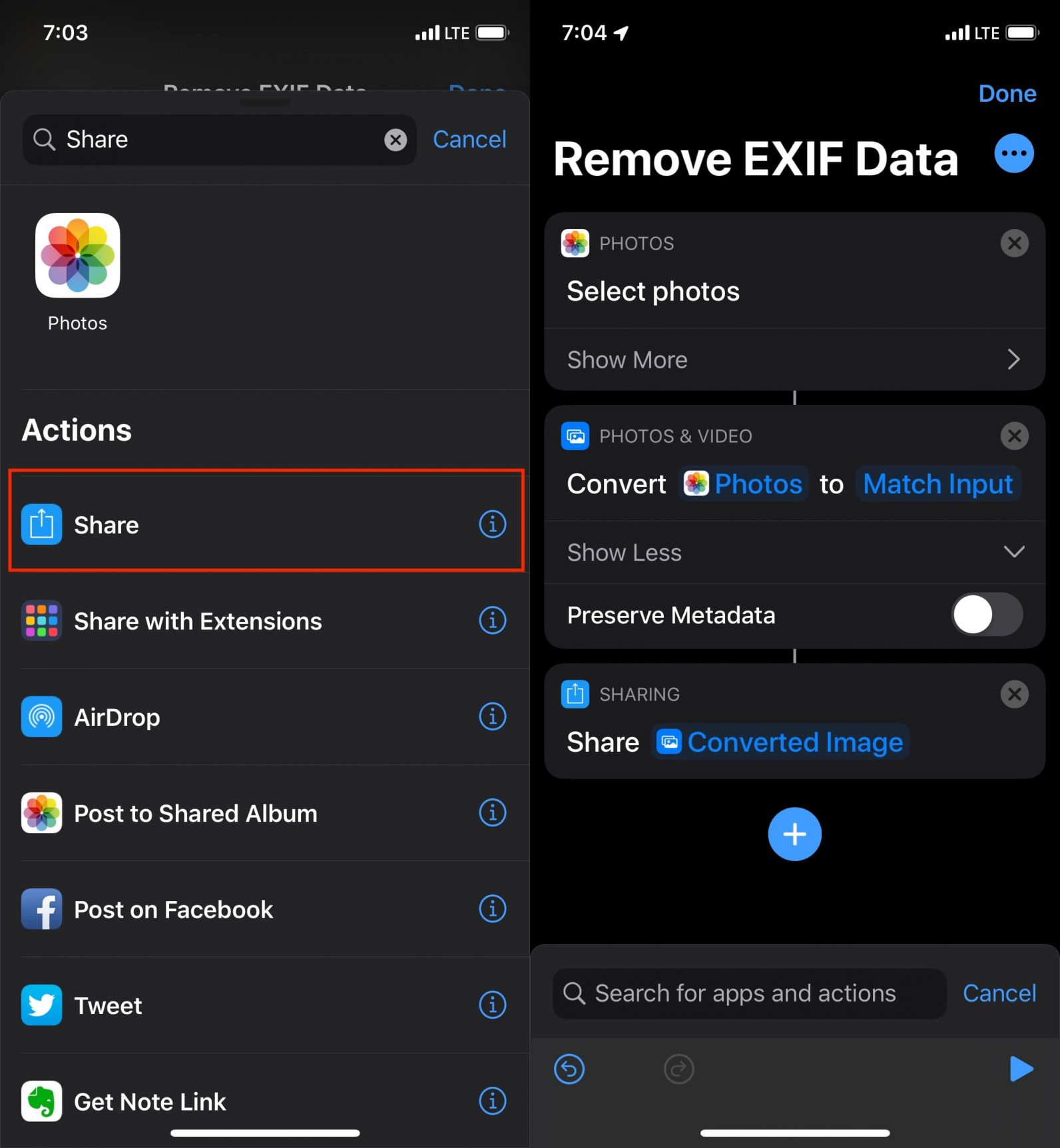 How to remove metadata from your photos on iOS