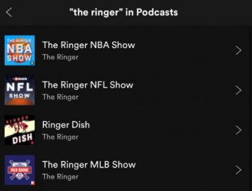 Here’s how to find The Ringer’s podcasts on Spotify