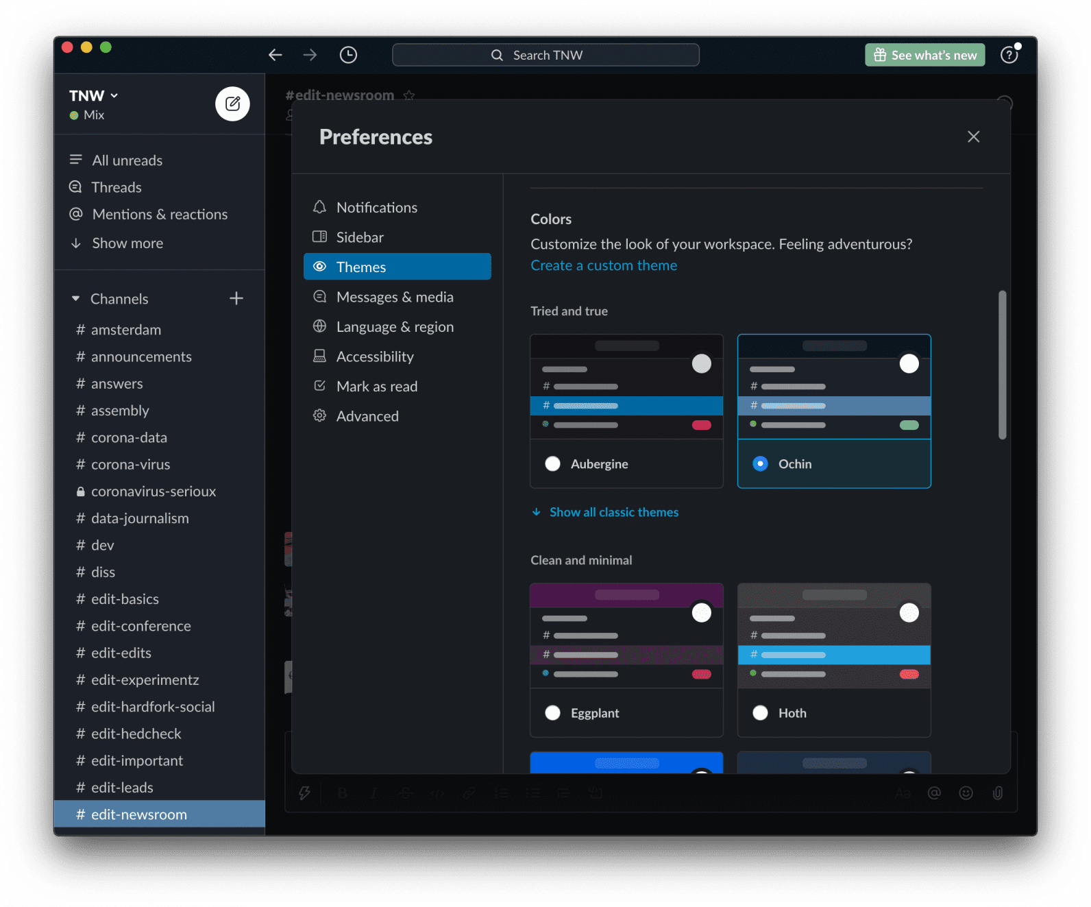 How to customize your new Slack interface