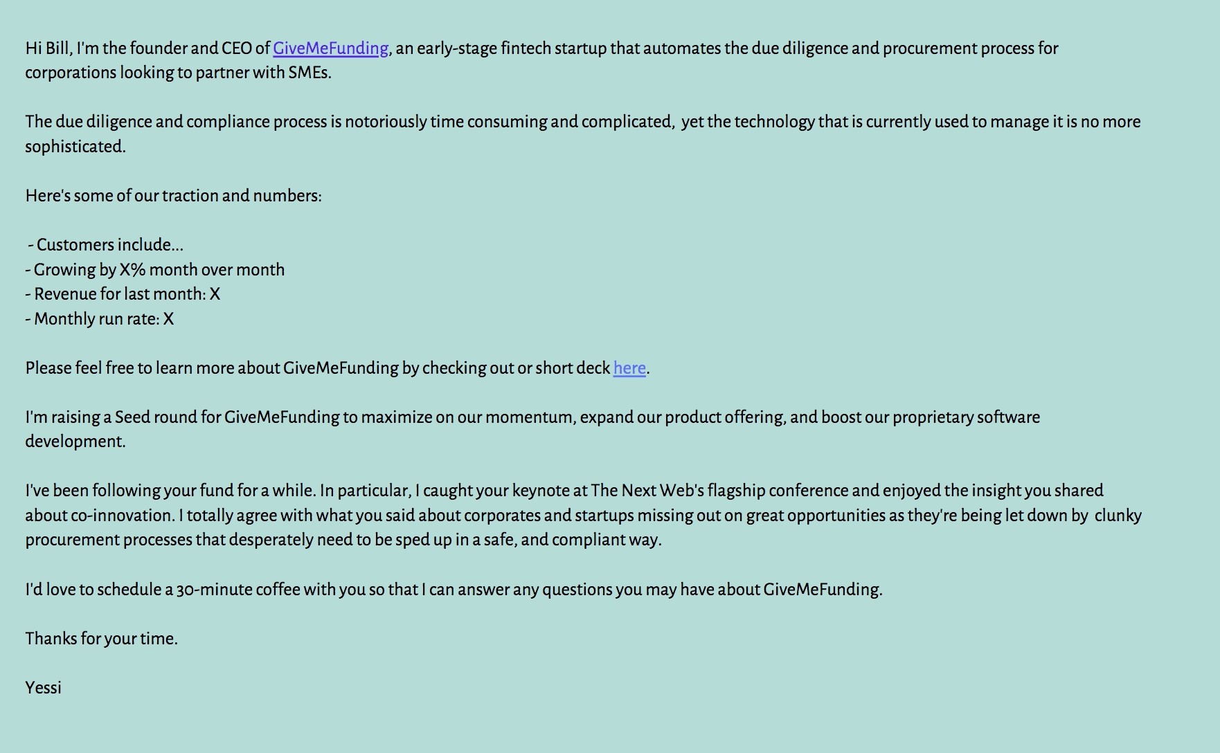 How to write an email pitch VCs will actually read