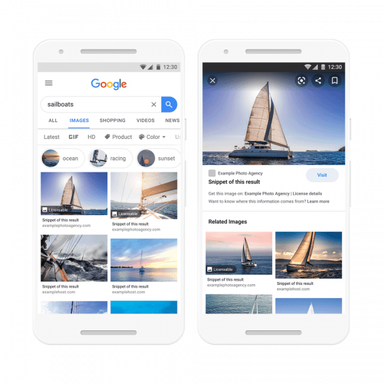 How to find free-to-use images with Google Search