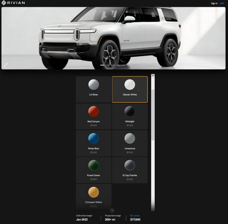 Rivian hints at factory fitted wraps for customization