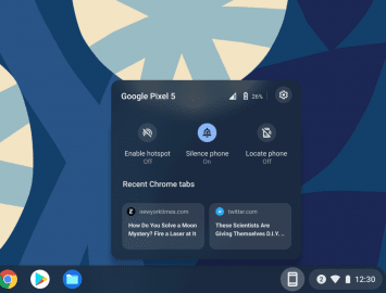 Chrome OS' new Phone Hub lets you control some Android tools remotely