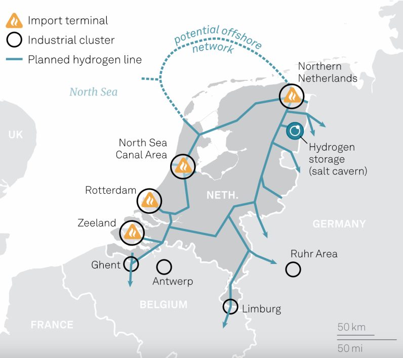 Netherlands starts building €1.5bn hydrogen pipeline - Guidantech